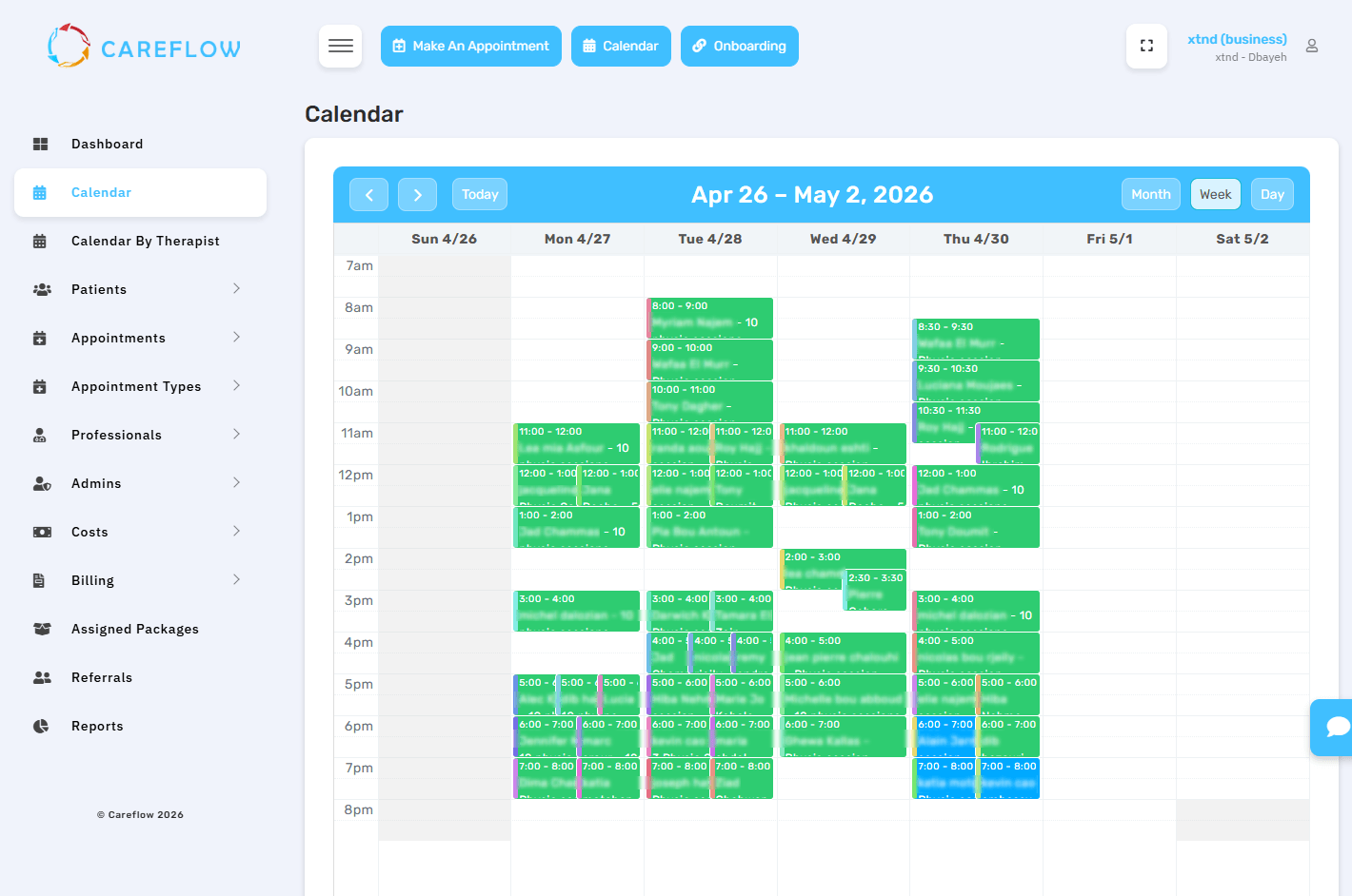 CareFlow - Healthcare Physiotherapy and Clinic Management Software in ...